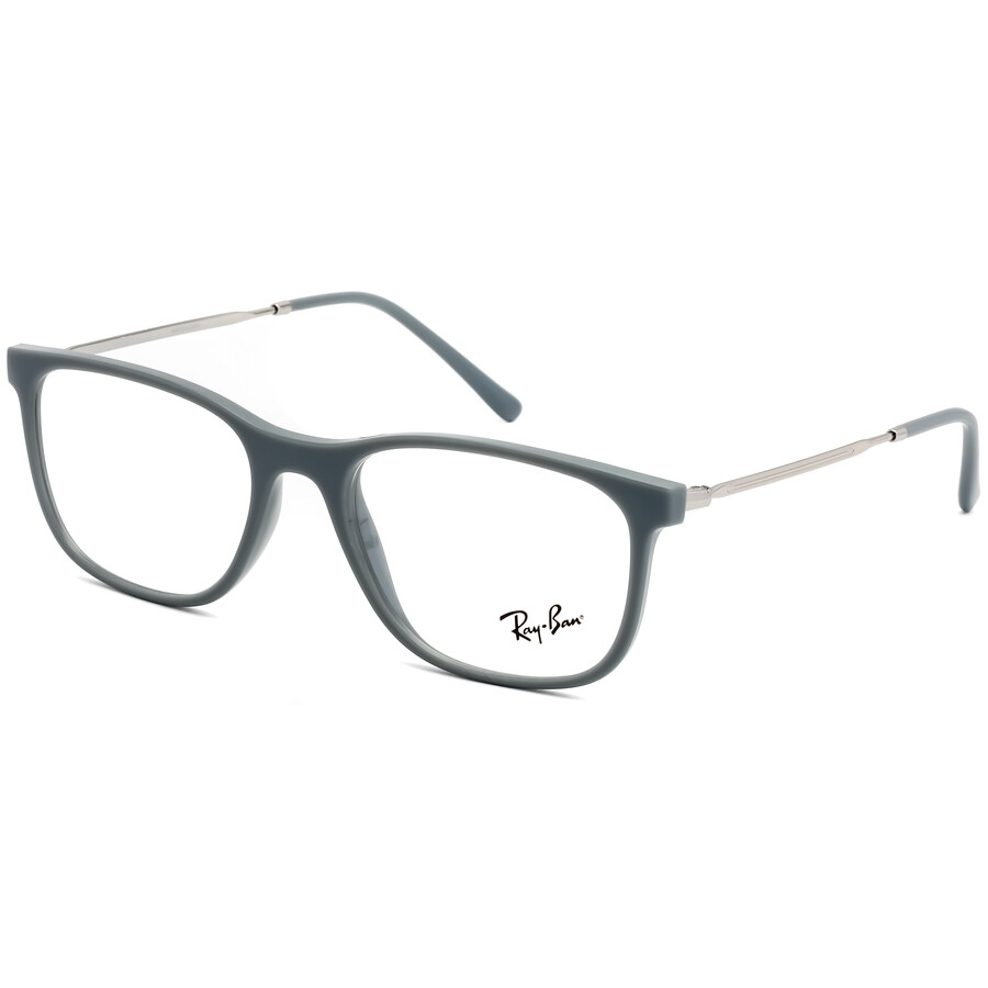 Ray-Ban Unisex Grey Rectangular Eyeglass Frames RX7244810153 ...