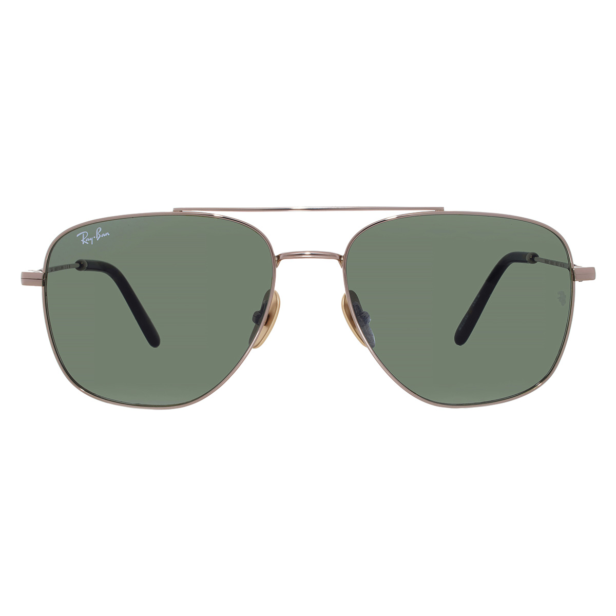 Ray-Ban WILLIAM TITANIUM G-15 Green Navigator Unisex Sunglasses RB8097 ...