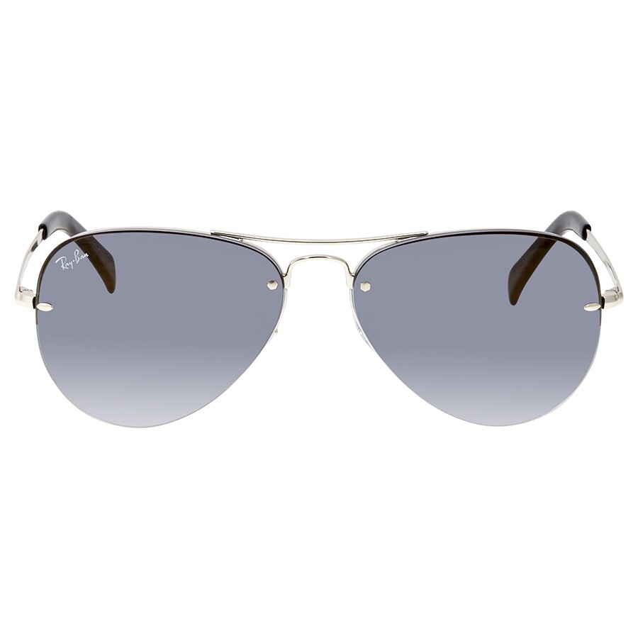 RayBan RB3449 Blue Gradient Mirror Aviator Unisex Sunglasses ...