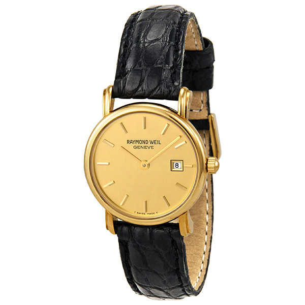 Raymond Weil Gold Dial Gold-tone Ladies Watch 10911-G-10001WOB ...