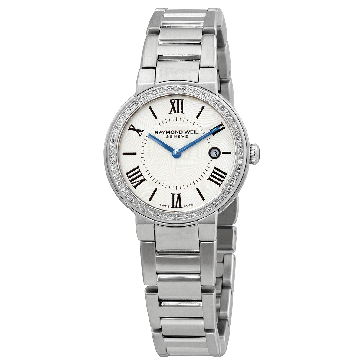 Raymond Weil Jasmine Quartz Diamond Silver Dial Ladies Watch 5240-STS ...