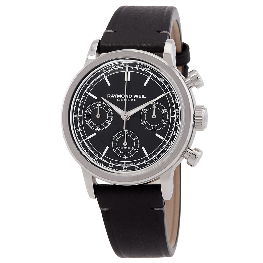 Raymond Weil Millesime Chronograph Automatic Black Dial Men's Watch ...