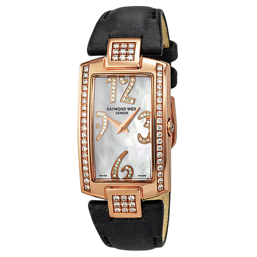 Raymond Weil Shine Diamond Rose Gold Ladies Watch 11810-GS-05983 ...
