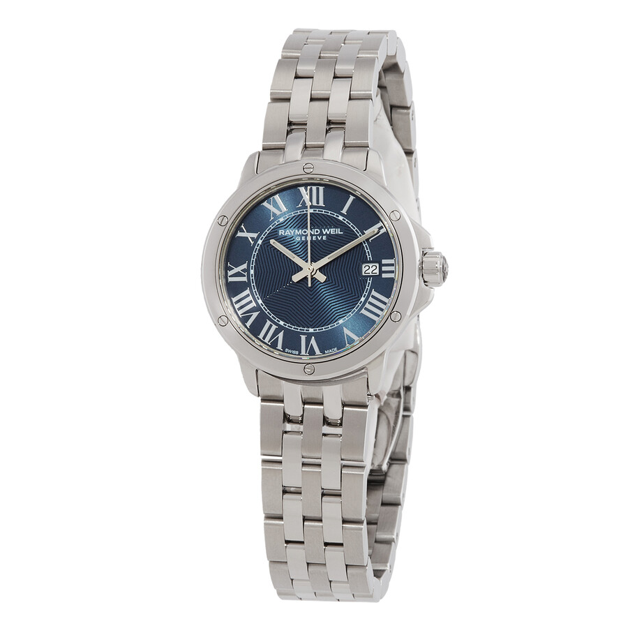 Raymond Weil Tango Quartz Blue Dial Ladies Watch 5391-ST-00508 ...