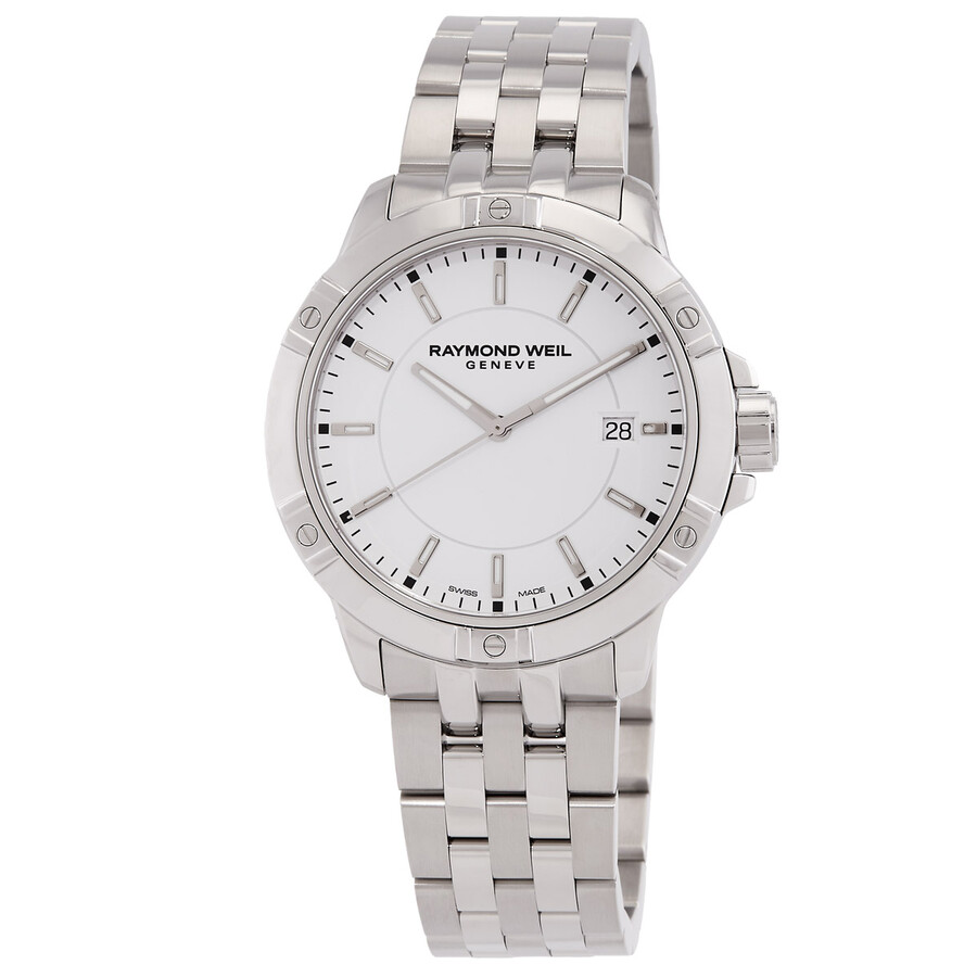 Raymond Weil Tango Quartz White Dial Men's Watch 8160-ST-30041 ...