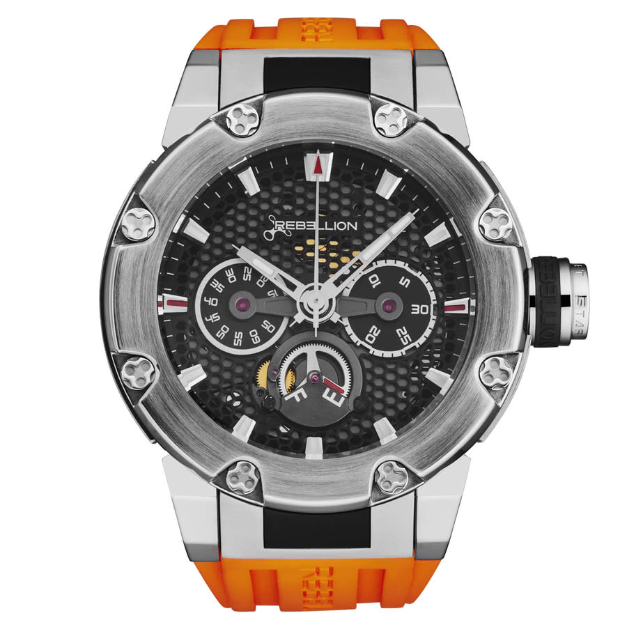 Rebellion Predator Chronograph Automatic Black Dial Men's Watch RB.PR ...
