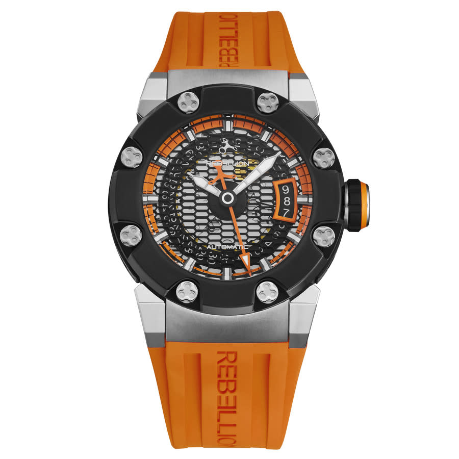 Rebellion Predator S Automatic Black Dial Men's Watch RB.PRS.3H.TITB.OR ...