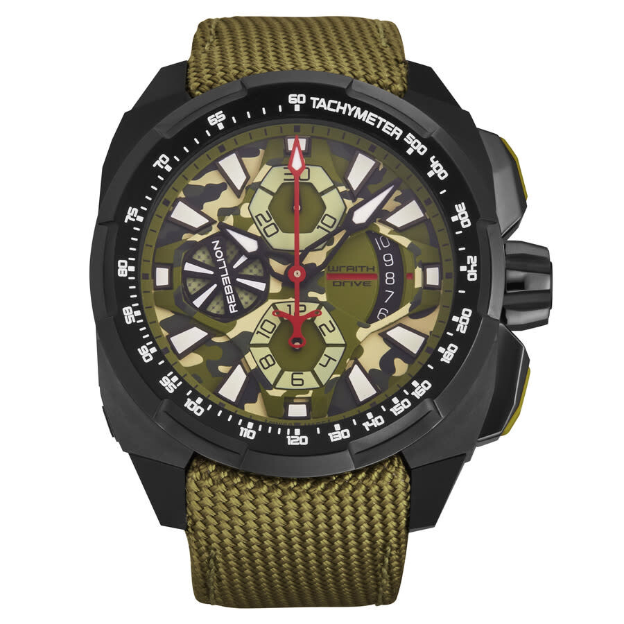 Rebellion Wraith Chronograph Automatic Green Dial Men's Watch RB.WR.CH ...