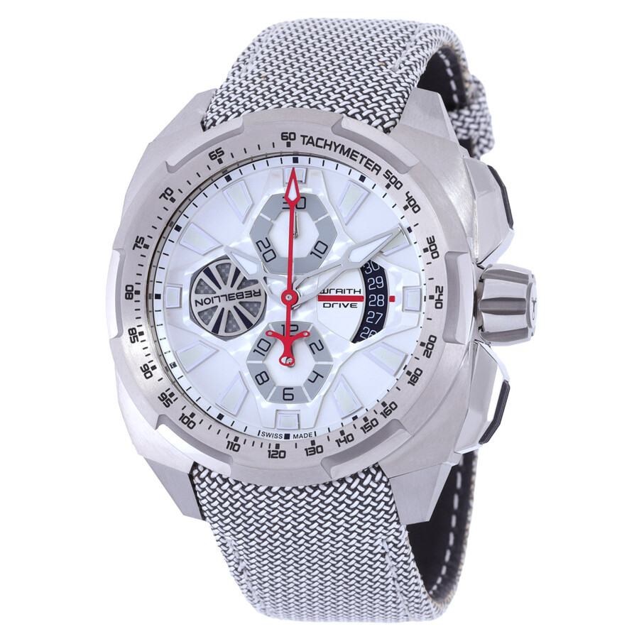 Rebellion Wraith Chronograph Automatic Silver Dial Men's Watch RB.WR.CH ...