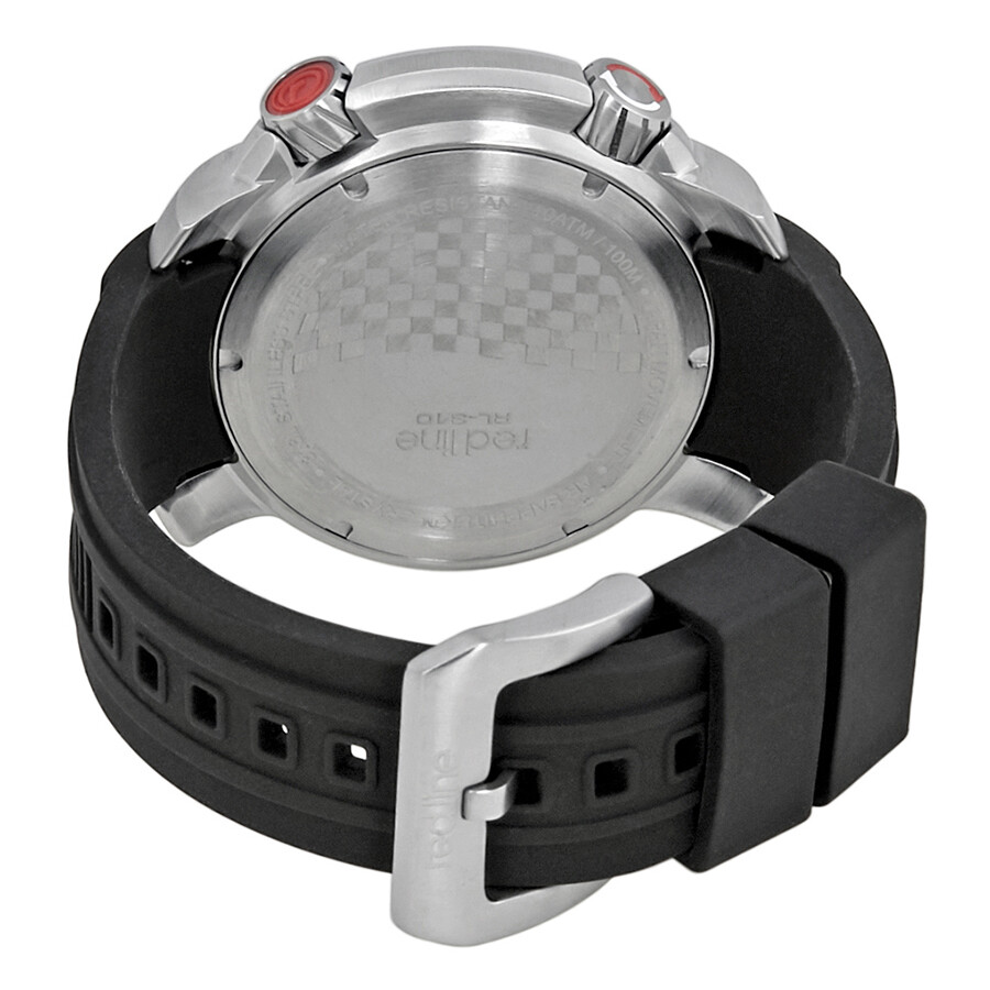 Red Line Black Dial Black Rubber Men's Watch RL-310-01 - Red Line ...