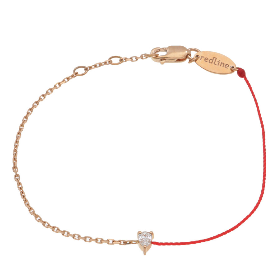 Redline Altesse Pear Diamond String Chain Bracelet, Size 16.5 cm 742BR ...
