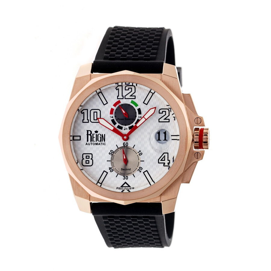 Reign Zhu White Carbon Fiber Dial Men's Watch RN3003 847864136267 ...