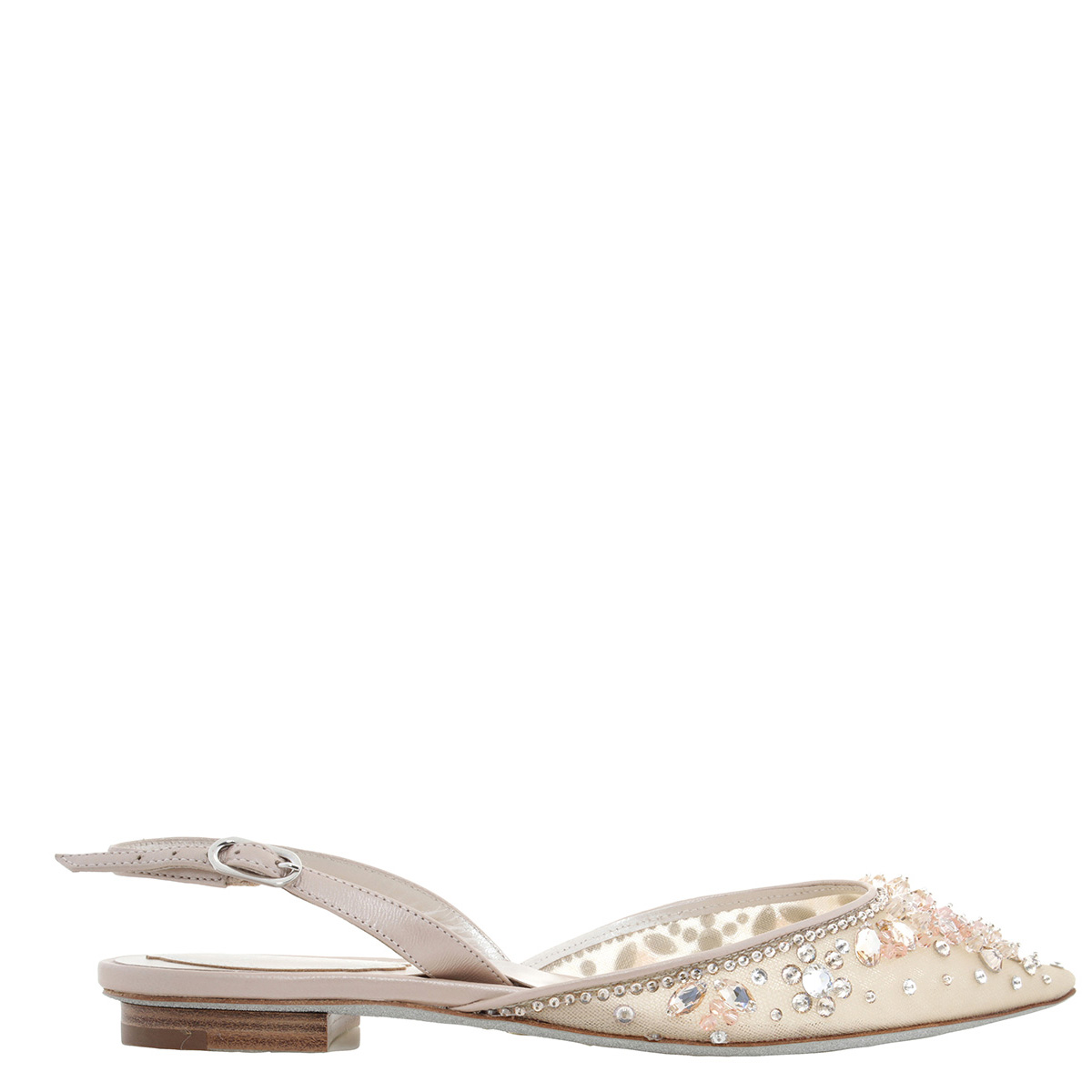 Rene Caovilla Cinderella Slingback Flats, Brand Size 36.5 ( US Size 6.5 ...