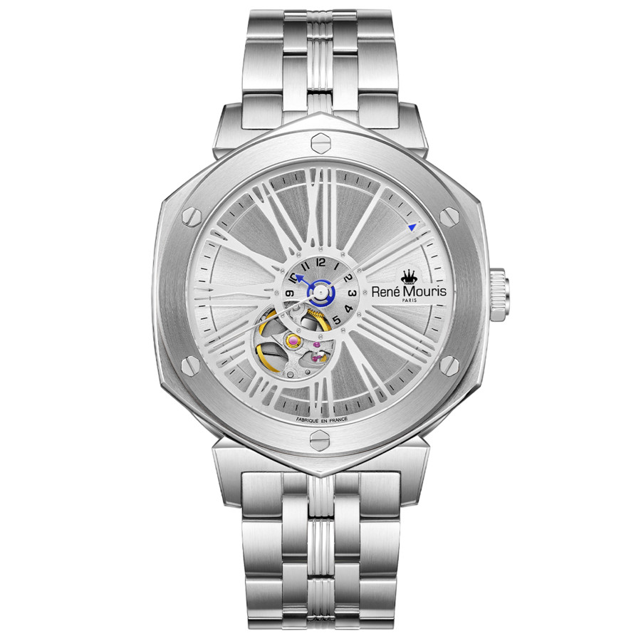 Rene Mouris Mythique Le Monde Automatic Silver Dial Men's Watch ...