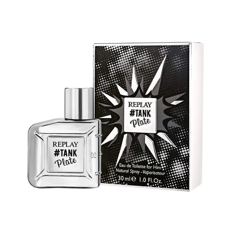 Replay Men's #Tank Plate EDT Spray 1.0 oz Fragrances 8011889500040 ...