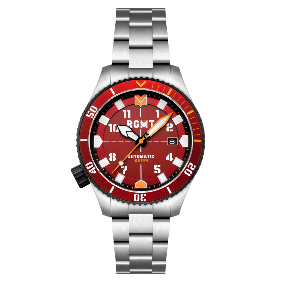 Rgmt Recon Diver Automatic Red Dial Men's Watch RG-8075-44 194595079975 ...