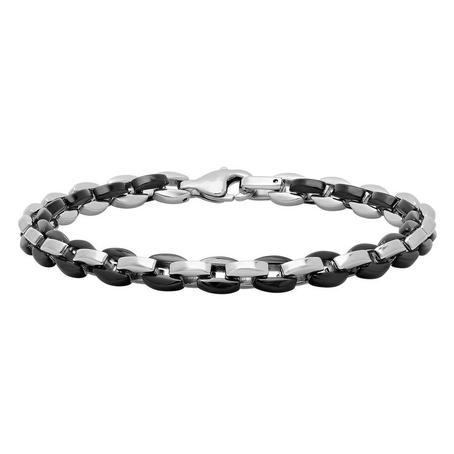 Robert Alton Oval Chain Link Men's Stainless Steel Bracelet TS1217 ...