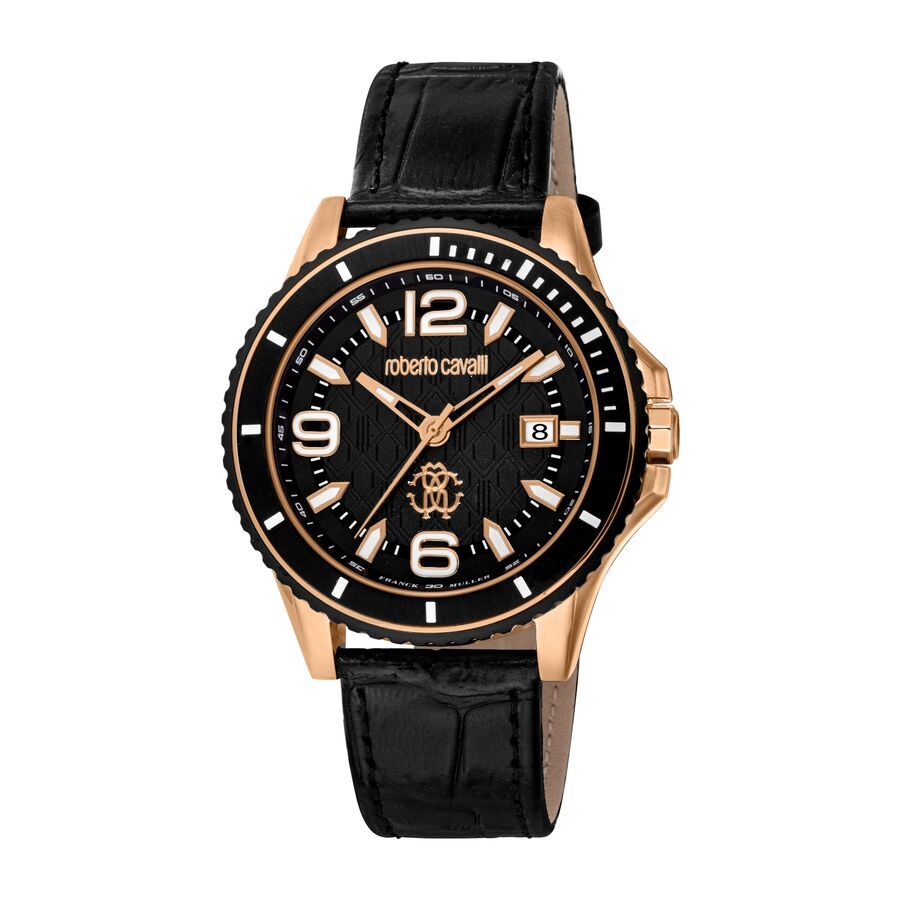 Roberto Cavalli Fashion Watch Quartz Black Dial Men's Watch ...