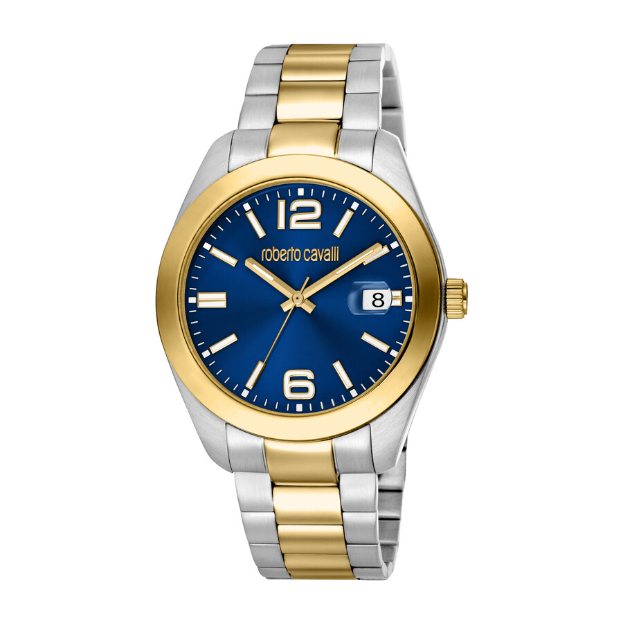 Roberto Cavalli Fashion Watch Quartz Blue Dial Men's Watch RC5G051M0075 ...