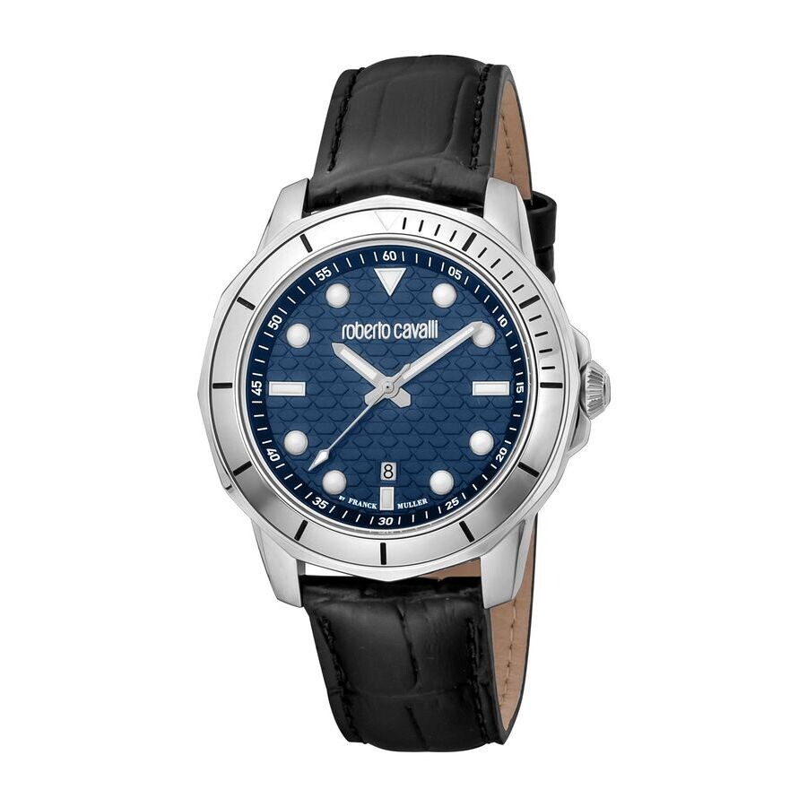 Roberto Cavalli Fashion Watch Quartz Blue Dial Men's Watch RV1G159L0011 ...
