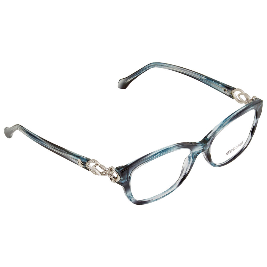 Roberto Cavalli Ladies Blue Rectangular Eyeglass Frames RC506108454 ...