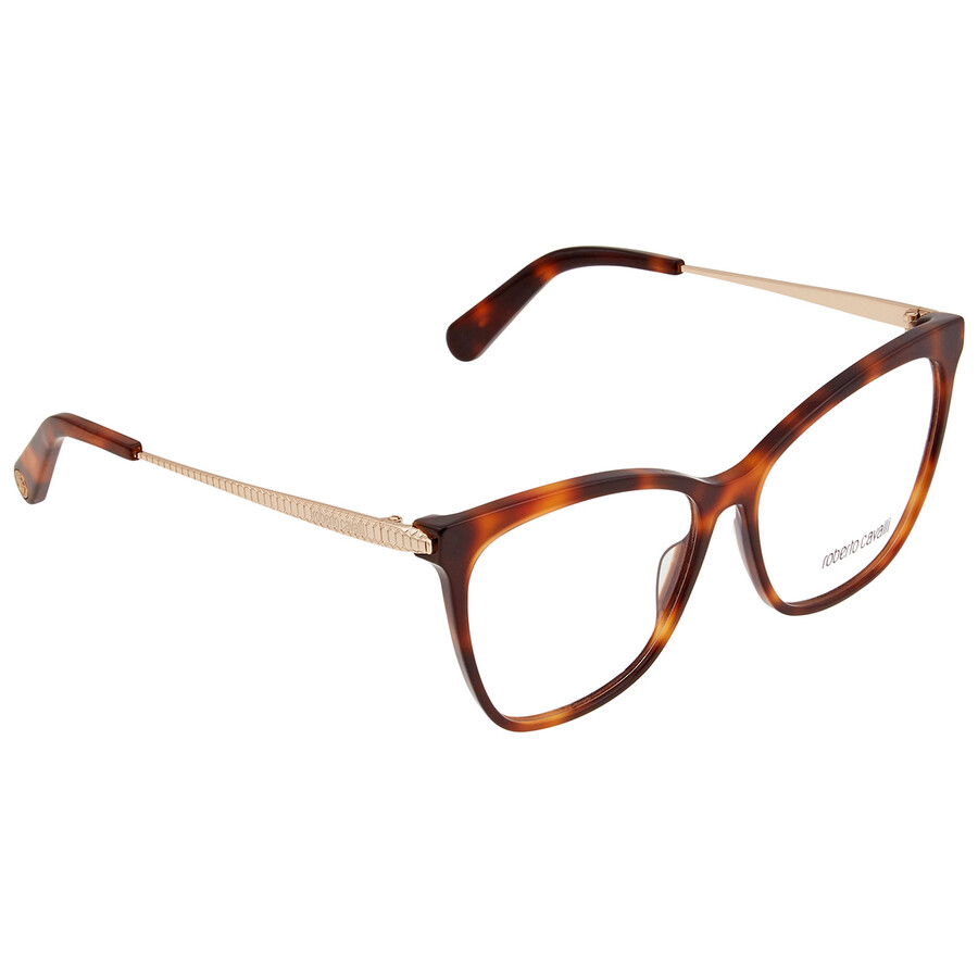 Roberto Cavalli Ladies Tortoise Round Eyeglass Frames RC508605255 ...