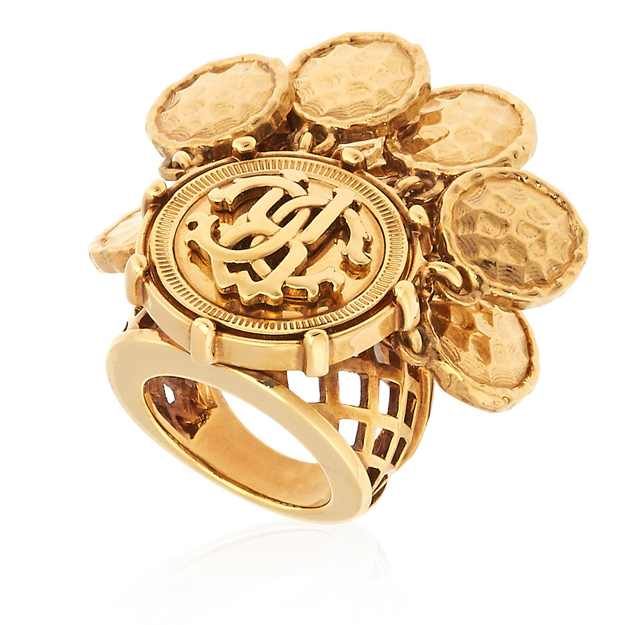 Roberto Cavalli Podium Coin Embellished Rc Ring, Size 12 IWG133-AM001 ...