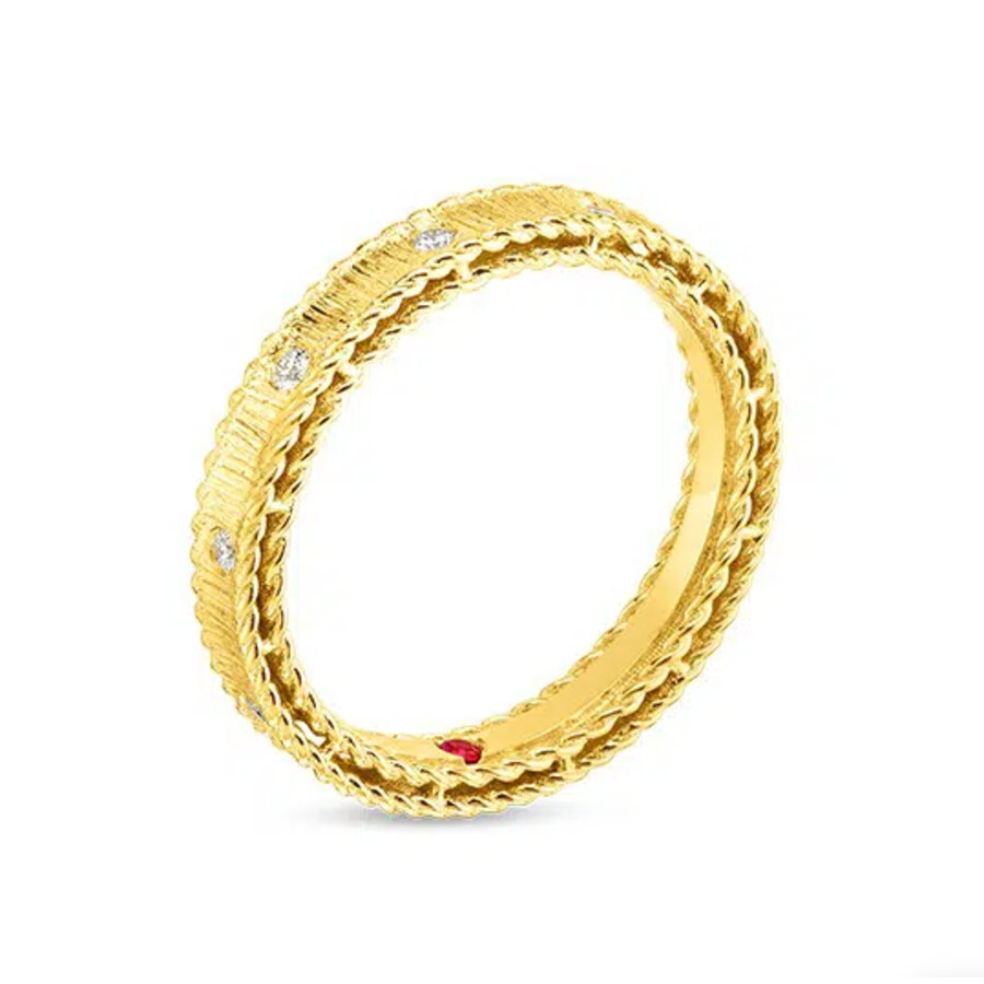 Roberto Coin 18k Yellow Gold Princess Ring with Diamonds 7771854AY65X ...