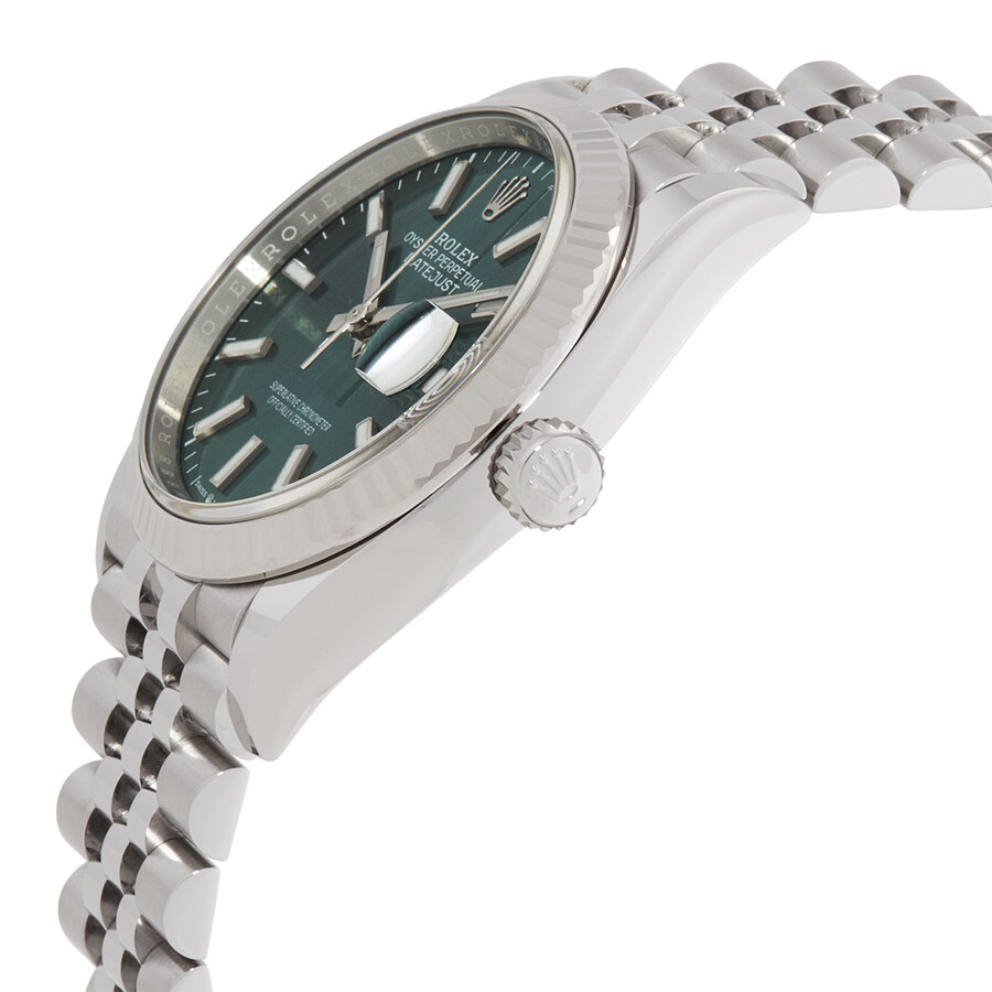 Rolex Datejust 36 Mint Green Dial Automatic Men's Jubilee Watch M126234 ...