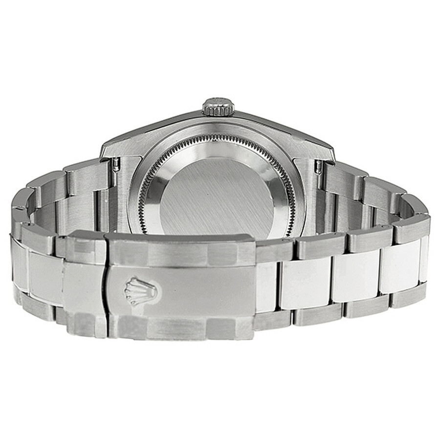 Rolex Datejust Pink Wave Dial 18kt White Gold Diamond Bezel Stainless ...