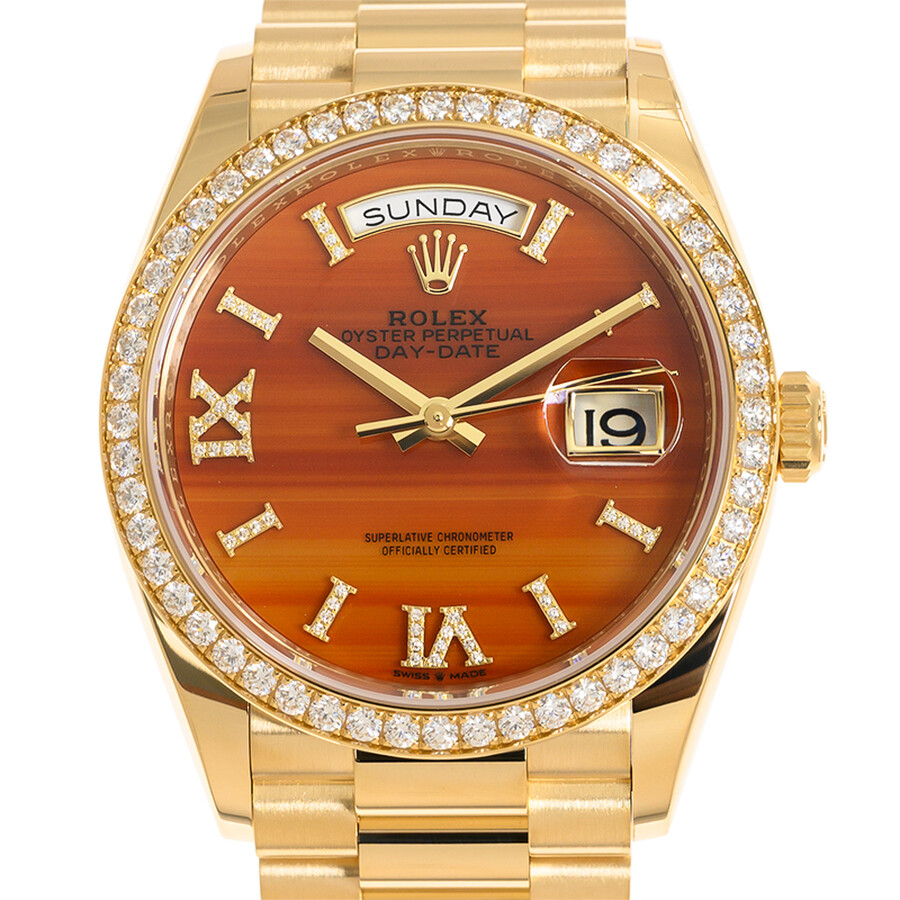 Rolex Day Date Automatic Chronometer Diamond Ladies Watch 128348RBR ...