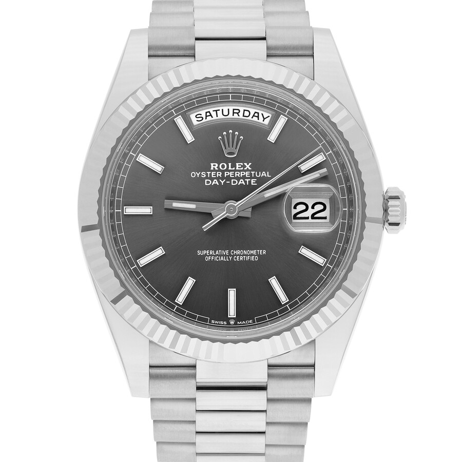 Rolex Day-date Automatic Chronometer Grey Dial Men's Watch 228239RSP ...