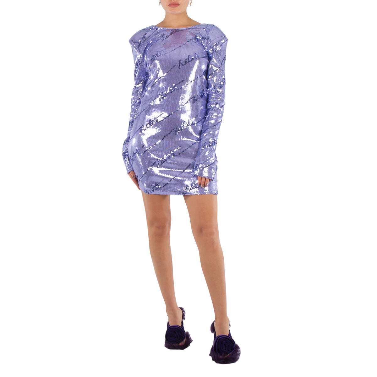 Rotate Birger Christensen Ladies Violet Tulip Sequin Mini Dress, Brand ...