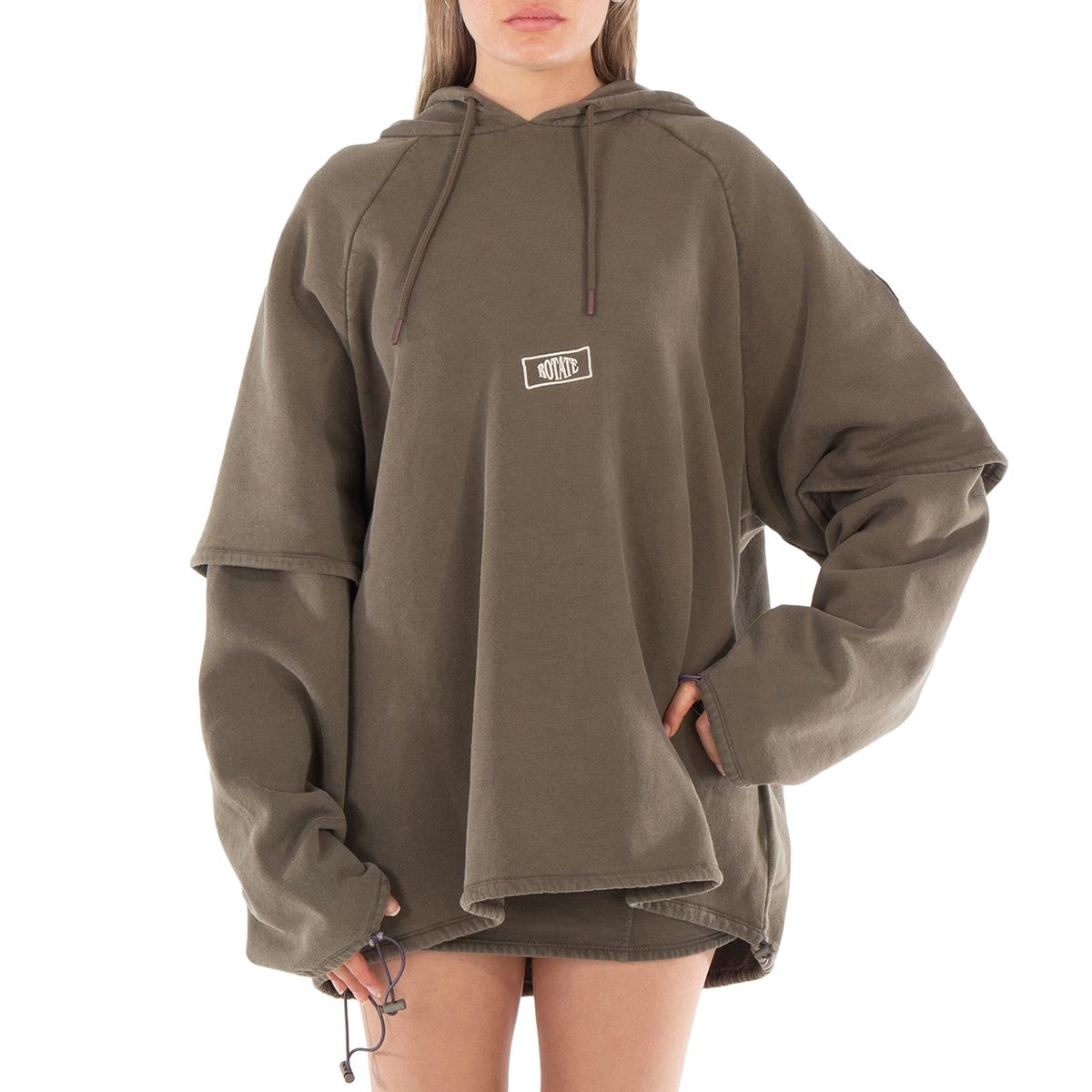 Rotate Ladies Green Enzyme Organic Cotton Hoodie, Size Medium ...