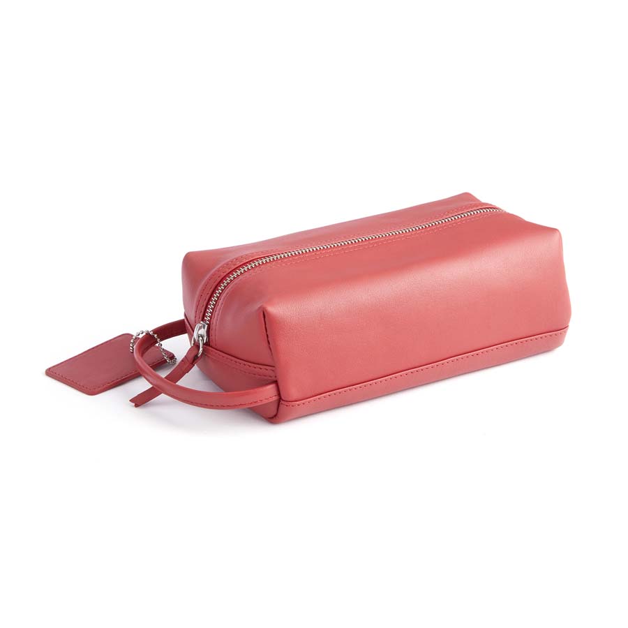 Royce Leather Royce Red Genuine Leather Compact Toiletry Bag 256-RED-5 ...