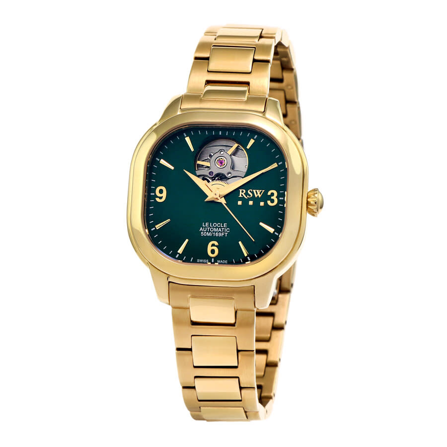 Rsw Le Locle Automatic Green Dial Ladies Watch RSWLA122-GG-12 ...