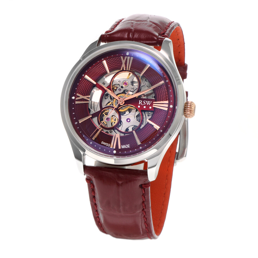 Rsw RSWA155 Automatic Red Dial Men's Watch RSWA155-SRL-5 7630702702617 ...
