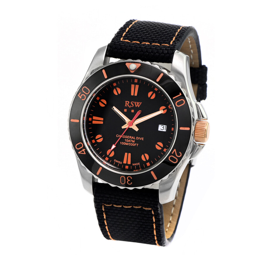 Rsw RSWM137 Quartz Black Dial Men's Watch RSWM137-SL-15 7630702710681 ...