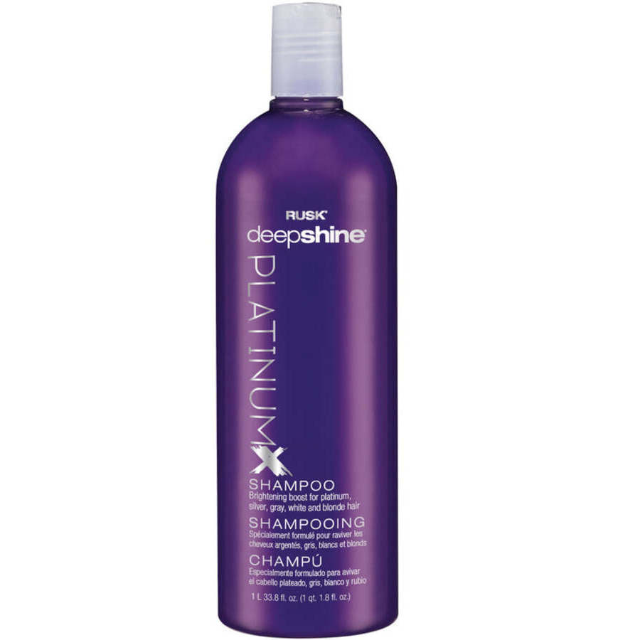 Rusk Deepshine Platinum X Shampoo 33.8 oz Hair Care 611186047552 - Hair ...