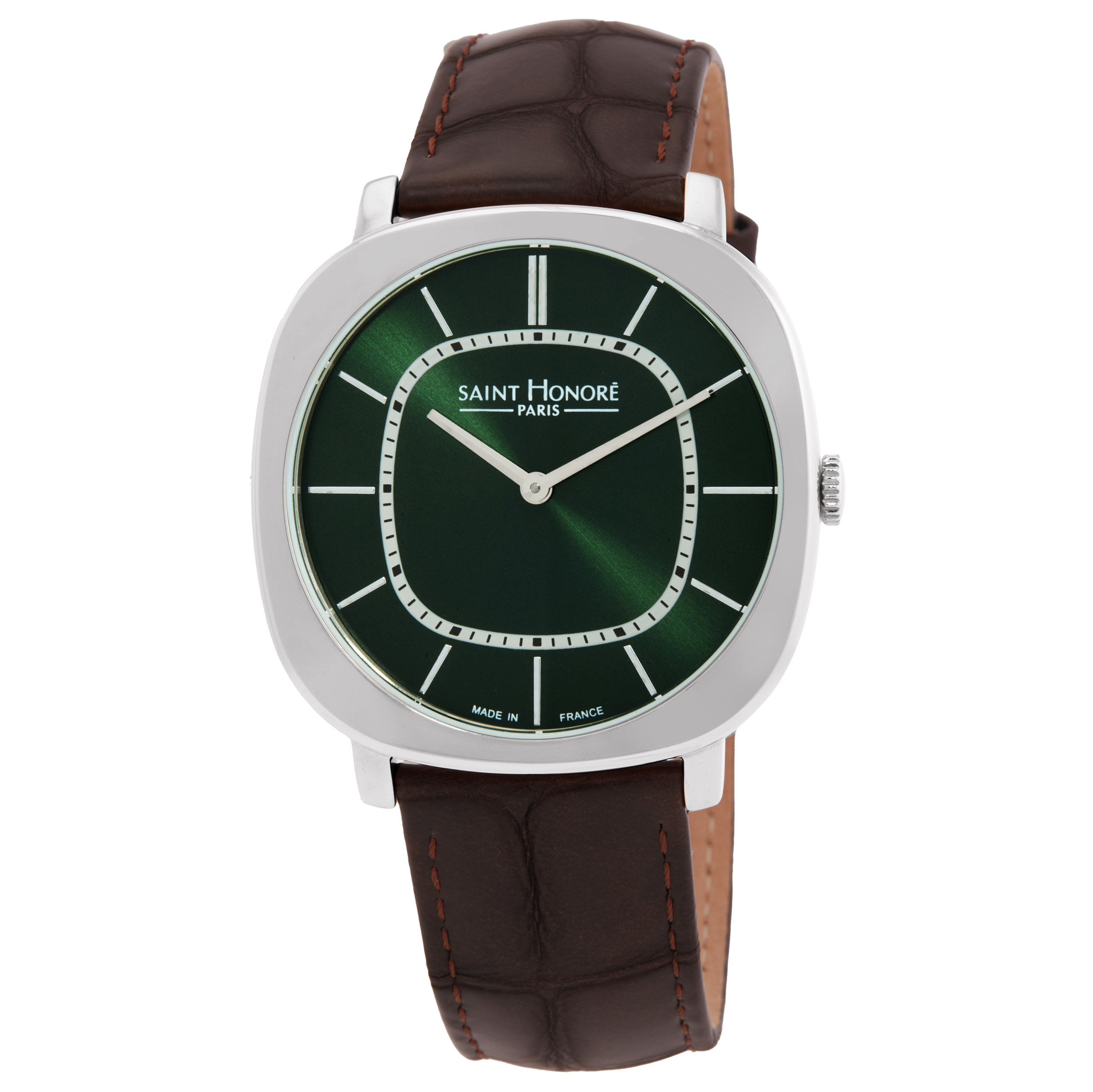 Saint Honore Paris Auteuil Quartz Green Dial Men's Watch H SH AT826074 ...