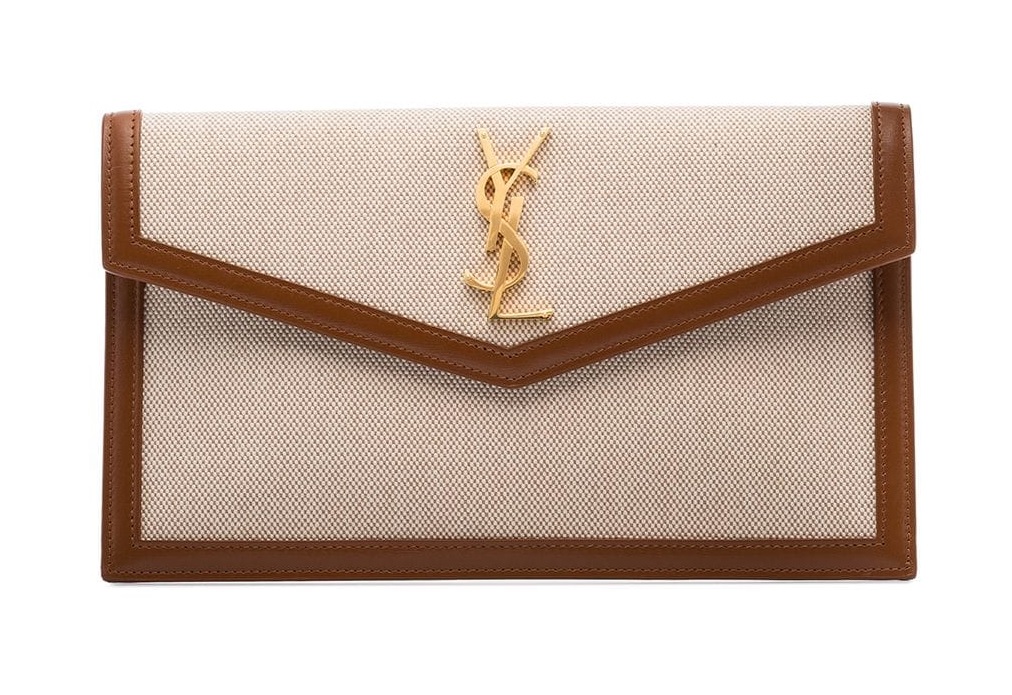 Saint Laurent Monogram Envelope Clutch | semashow.com