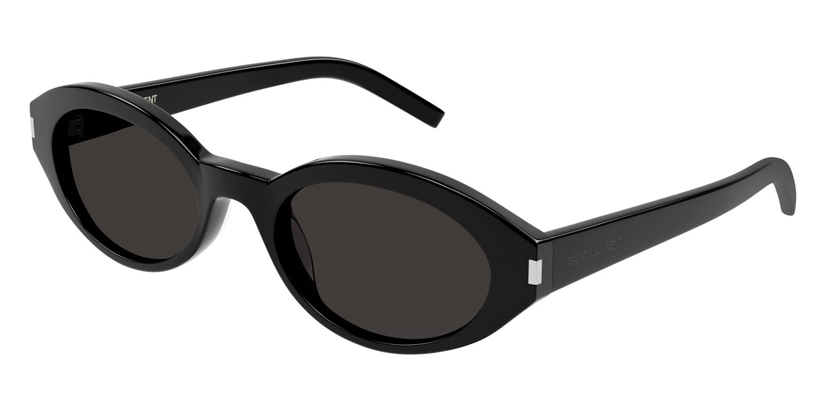 Saint Laurent Black Oval Ladies Sunglasses SL 567 001 51 889652410456 ...