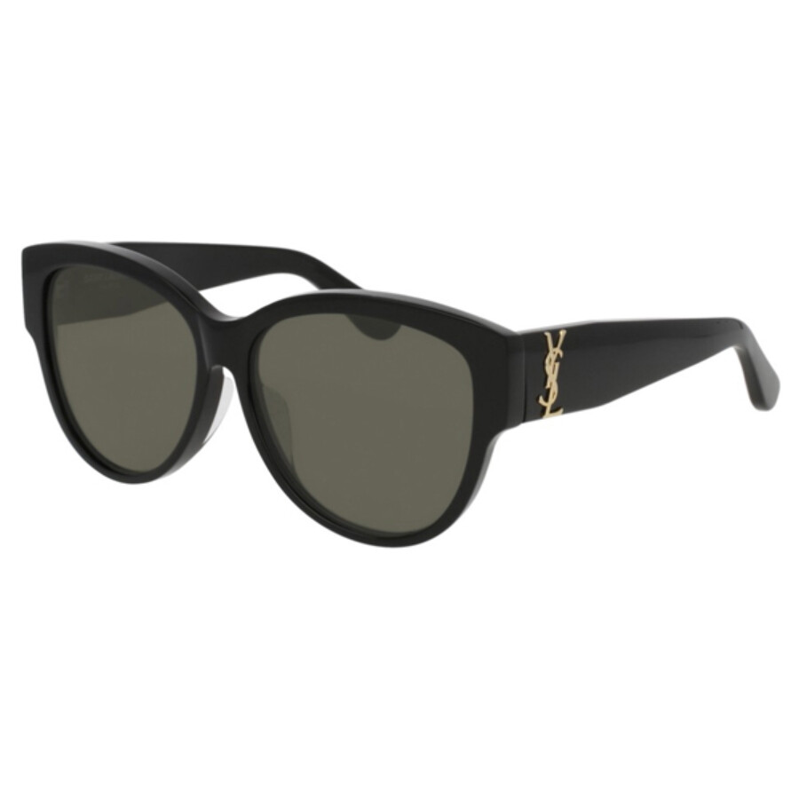 Saint Laurent Grey Cat Eye Ladies Sunglasses SL M3/F 002 57 889652059747 - Sunglasses - Jomashop