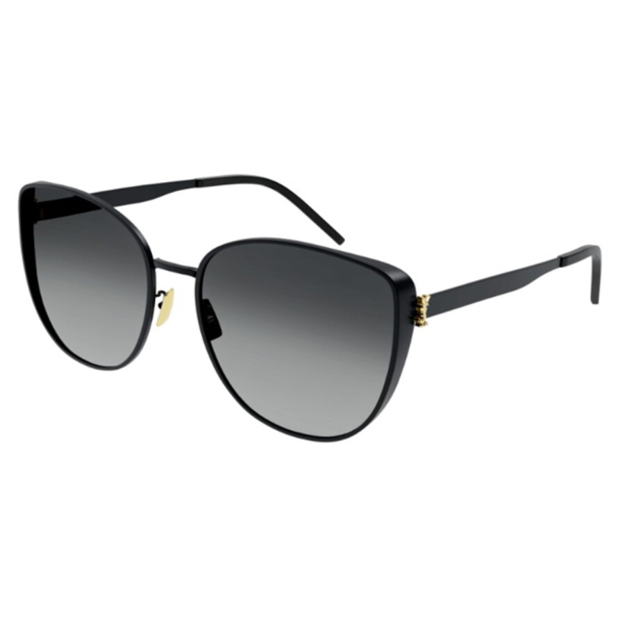 Saint Laurent Grey Cat Eye Ladies Sunglasses SL M89 002 61 889652359656 - Sunglasses, YSL - Jomashop