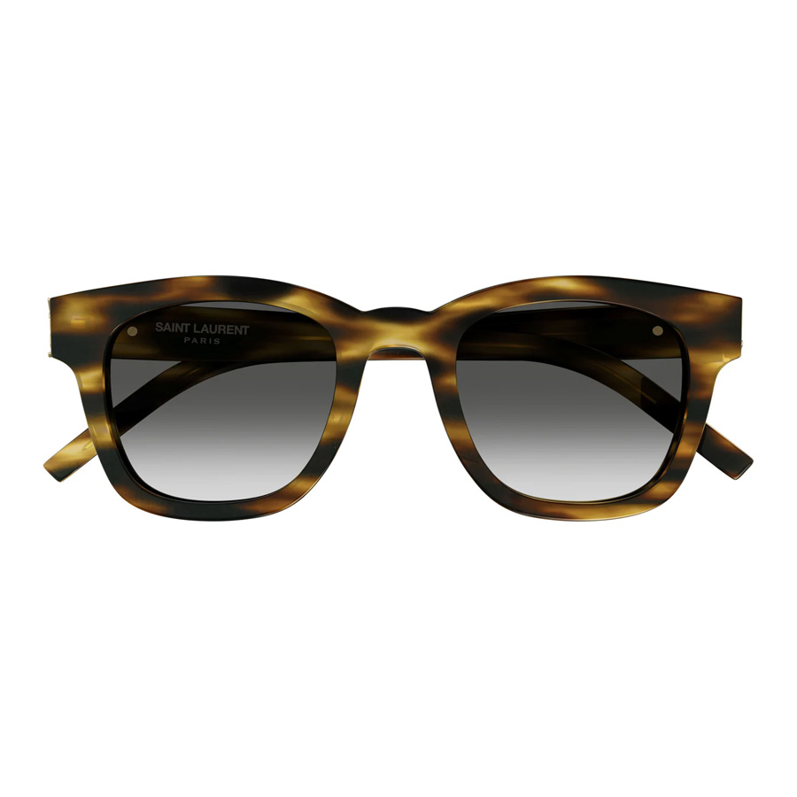 Saint Laurent Grey Gradient Square Unisex Sunglasses SL M124 003 49 ...