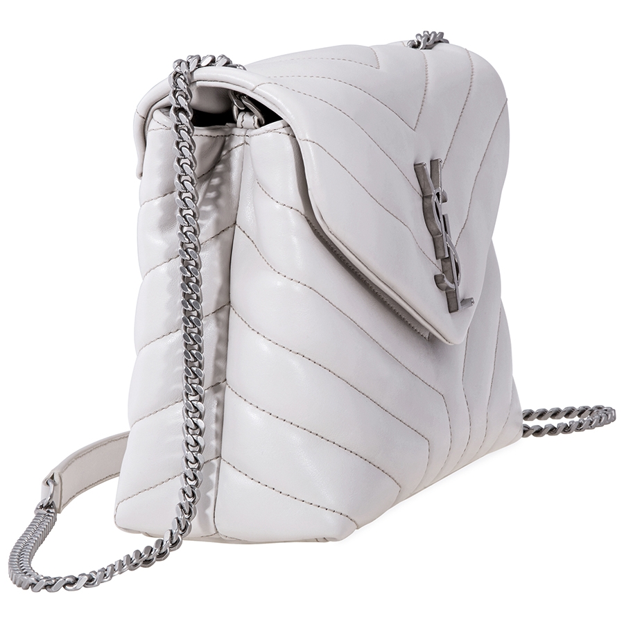 Saint Laurent Small LouLou Shoulder Bag White YSL Handbags Jomashop Saint Laurent Small LouLou Shoulder Bag White YSL Handbags Jomashop