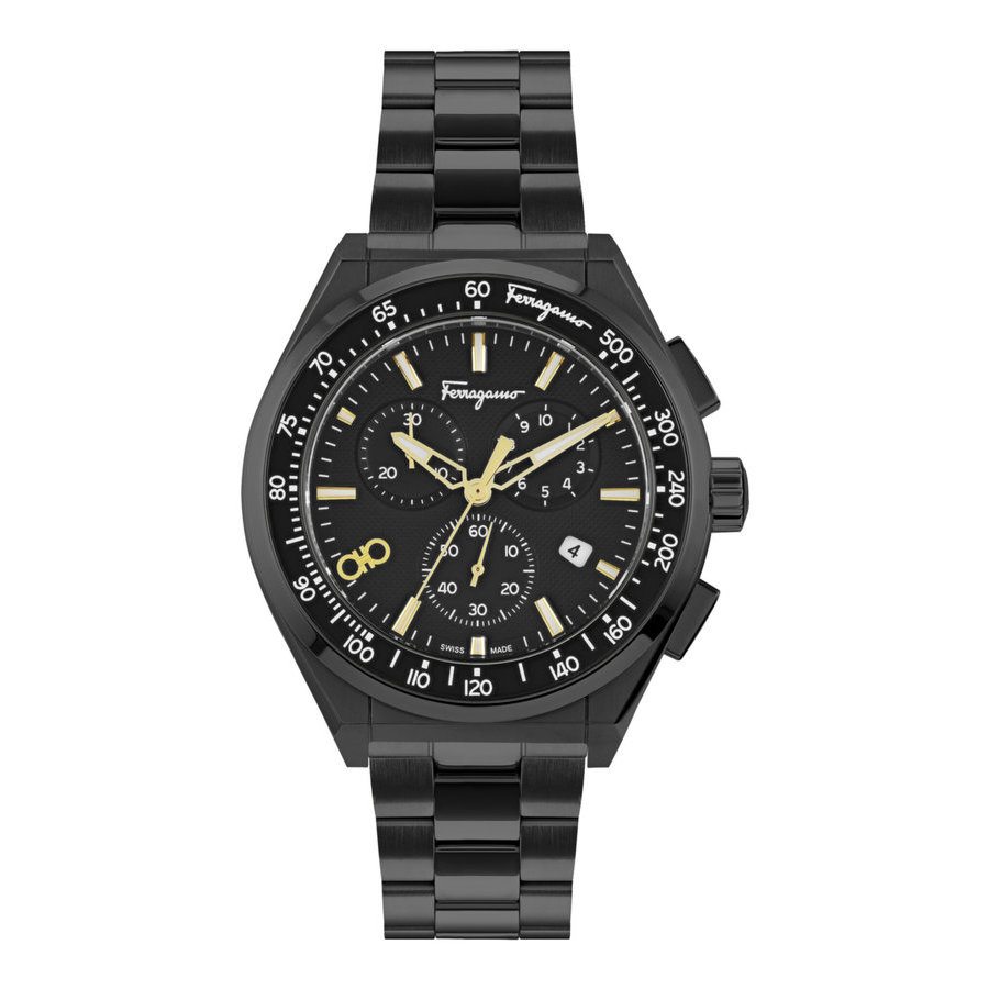Salvatore Ferragamo Ferragamo Chrono Sport Chronograph Quartz Black ...