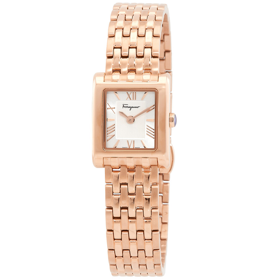 Ferragamo Lace Quartz Silver Dial Ladies Watch SFRR00222 - Watches ...