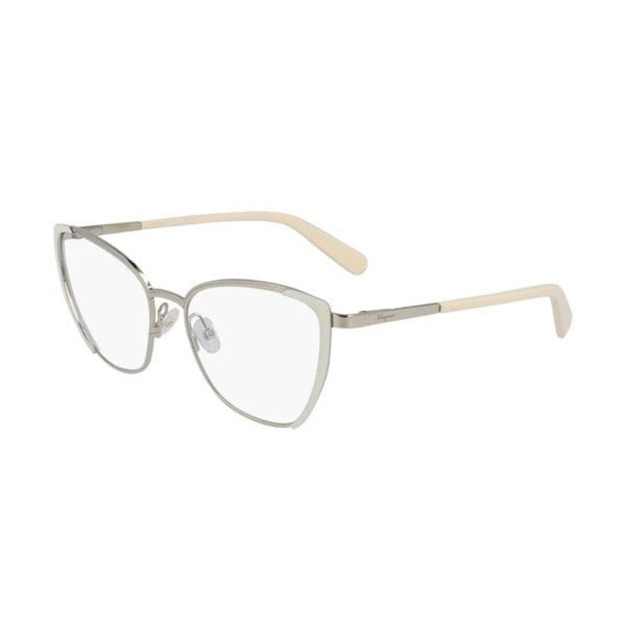 Ferragamo Salvatore Ferragamo Ladies White Round Eyeglass Frames SF2187 ...
