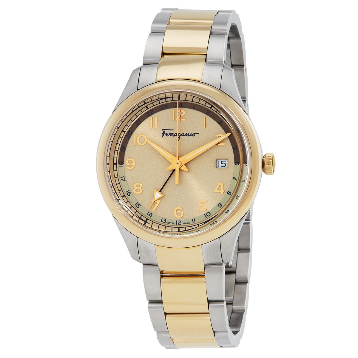 Ferragamo Timeless Champagne Dial Ladies Watch SFMU00422 7630615115726 ...